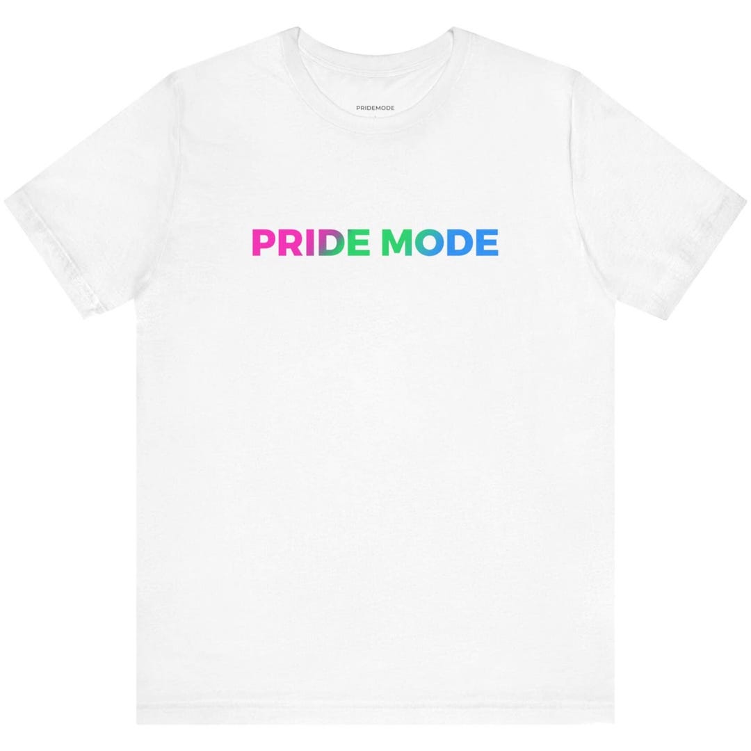 Polysexual PRIDE MODE Ombre Logo Tee | Unique Inclusive Polyromantic ...