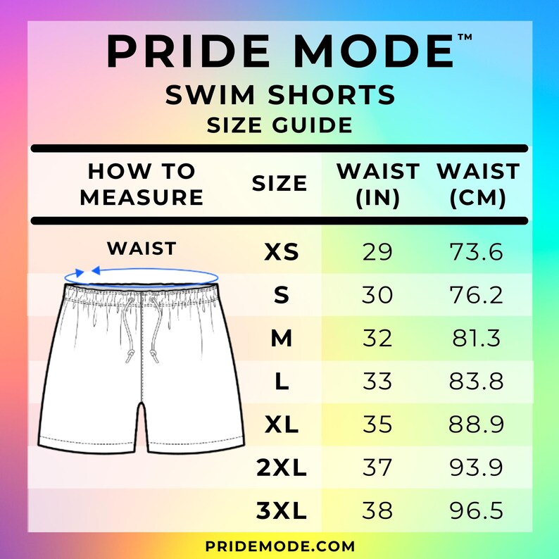 Aroace Pride Ombre Swim Shorts With Pockets | Subtle Aro & Ace Spec ...