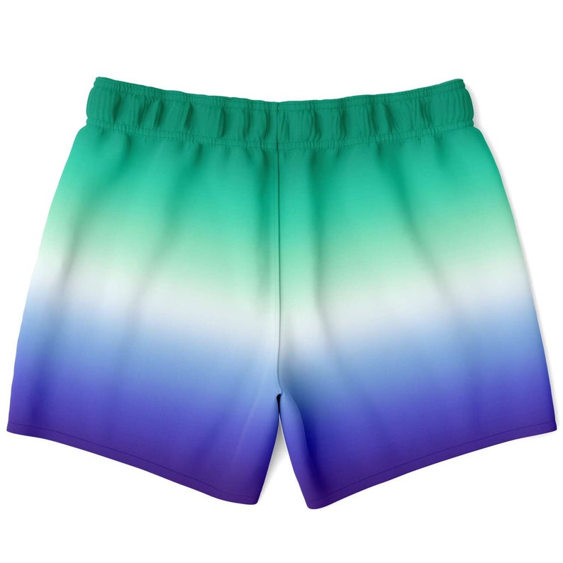 Gay MLM Vincian Pride Ombre Swim Shorts With Pockets & Mesh Lining ...