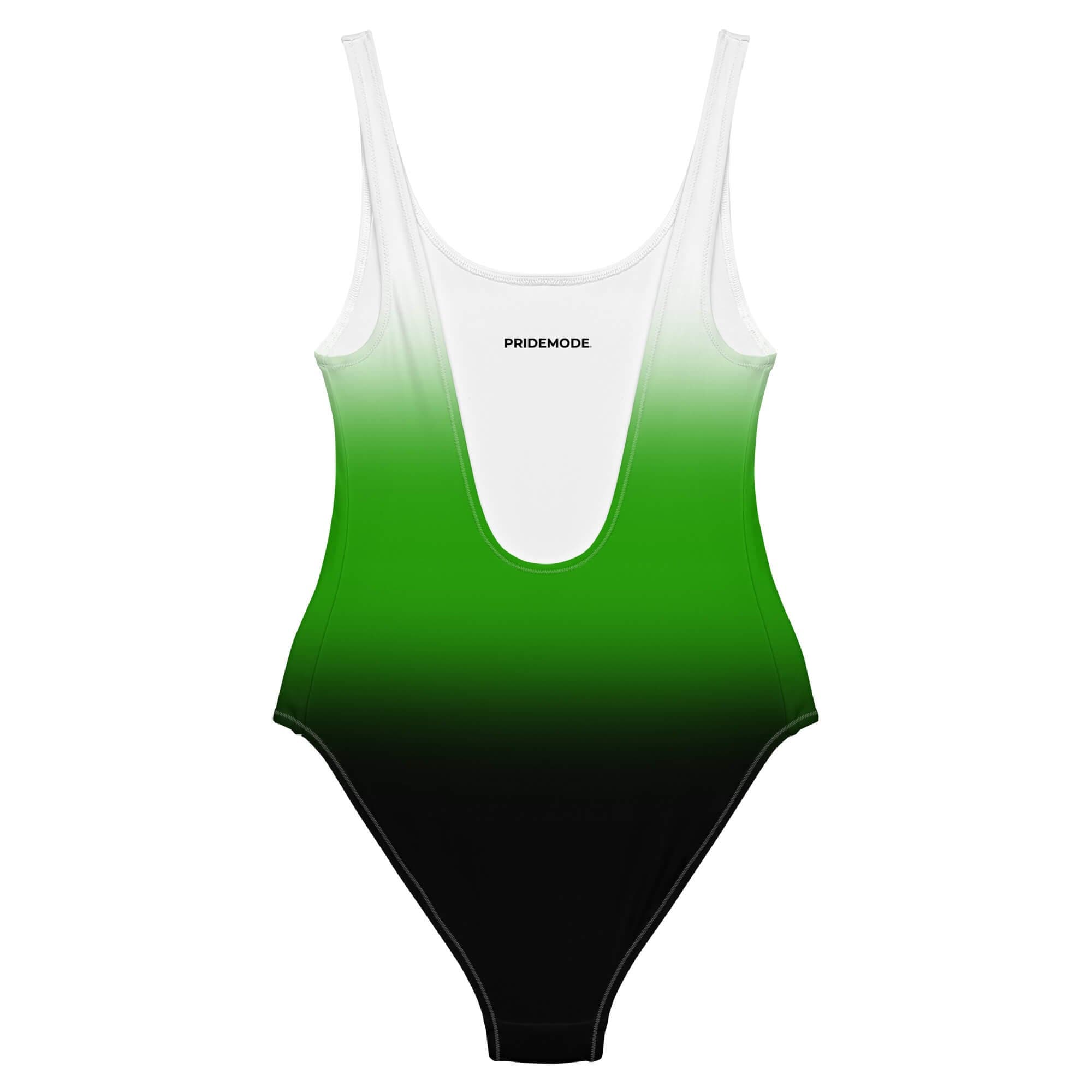 Neutrois Pride Ombre Open-back Swimsuit | Subtle Nonbinary Identity ...