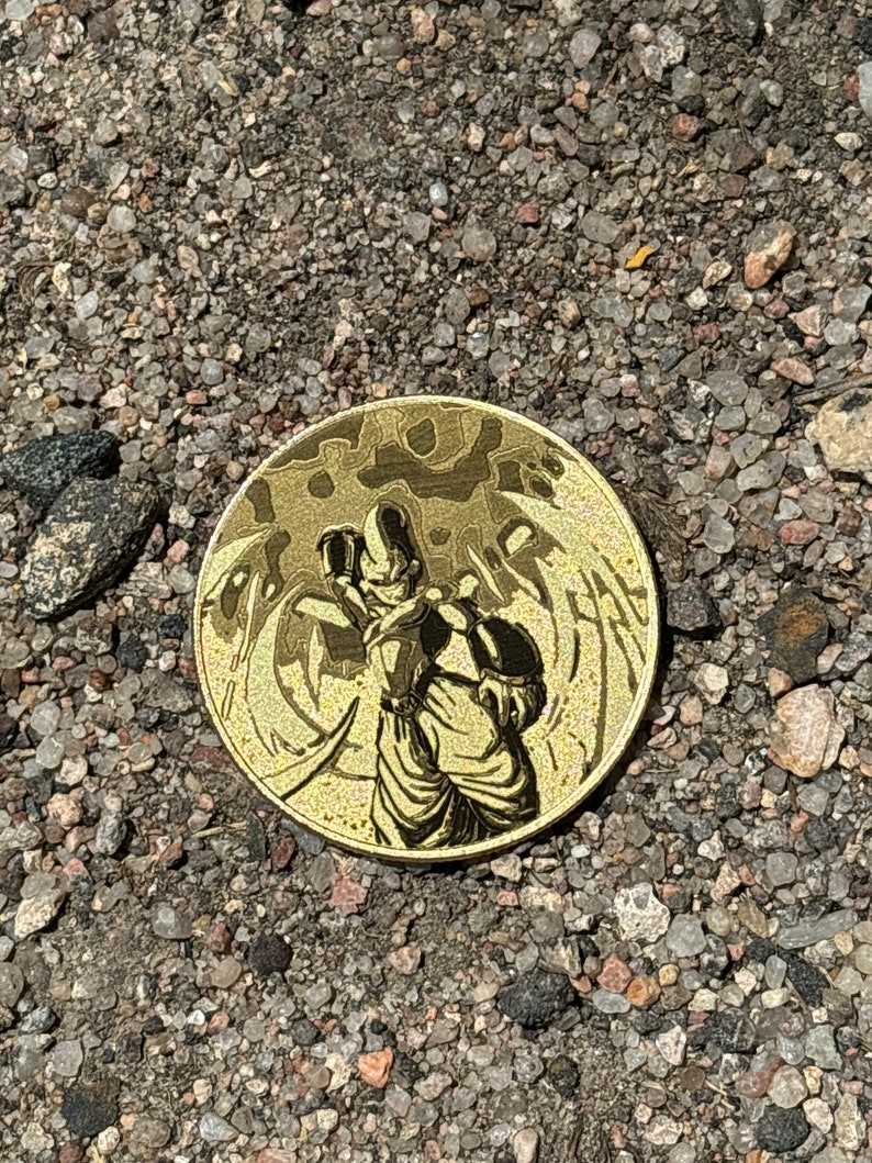 DBZ 4/5 SS3 Goku and Kid Buu Coin - Etsy