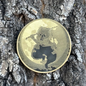 Demon Slayer Coin 1 Zenitsu and Inosuke - Etsy