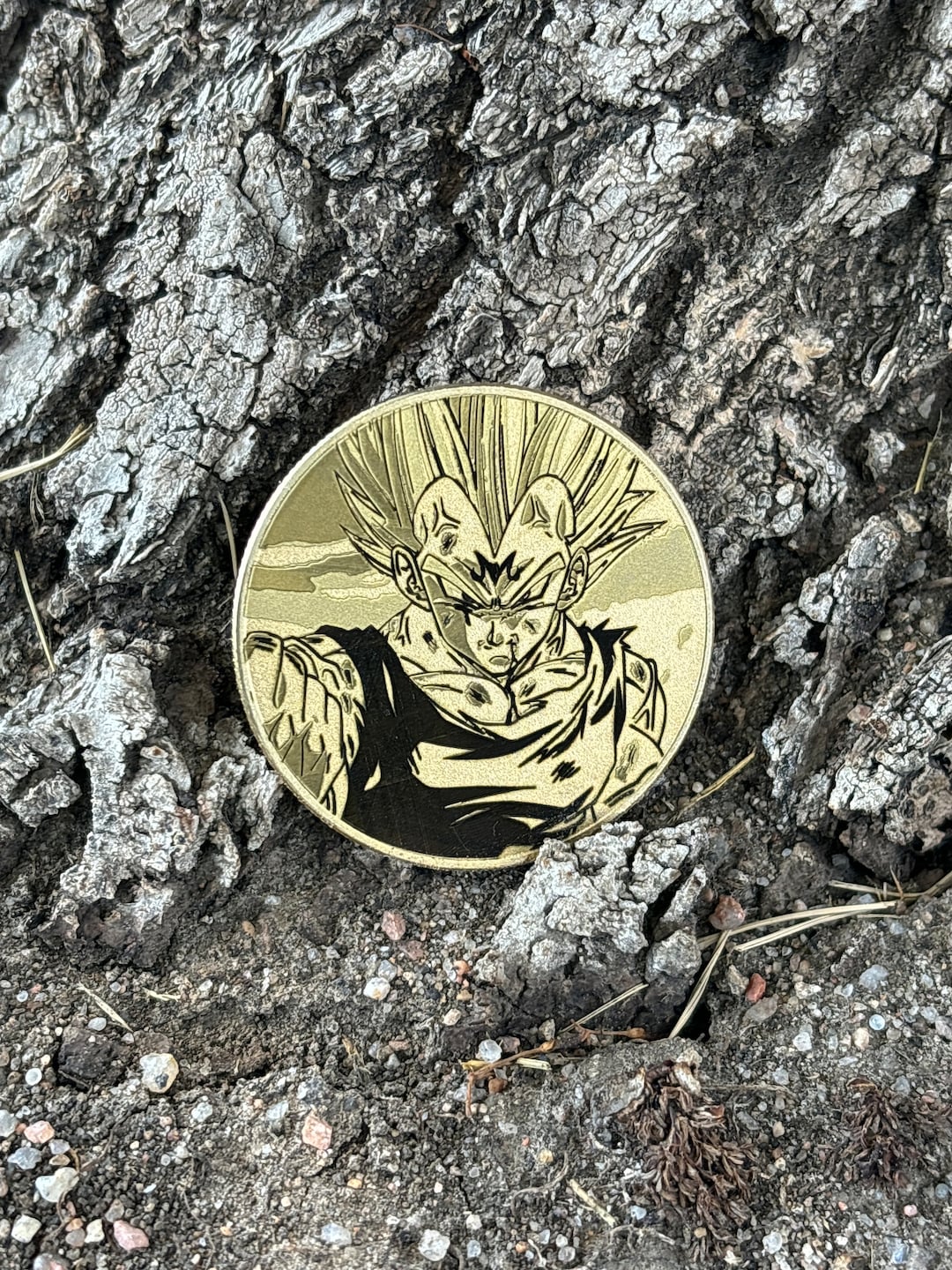 DBZ 3/5 Majin Vegeta and Super Saiyan 3 Goku Coin - Etsy UK