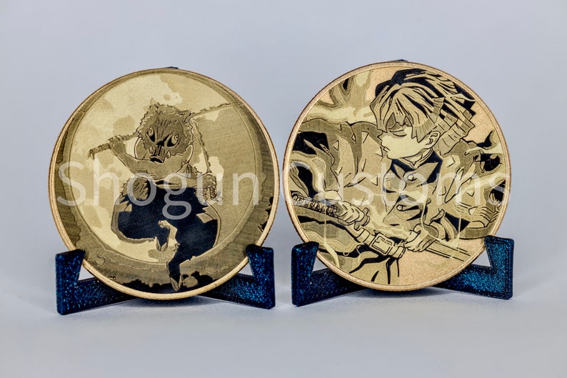 Demon Slayer Coin 1 Zenitsu and Inosuke - Etsy