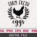 Farm Fresh Eggs Svg, Chicken SVG, Farm Fresh Eggs Clip Art, Cut File ...