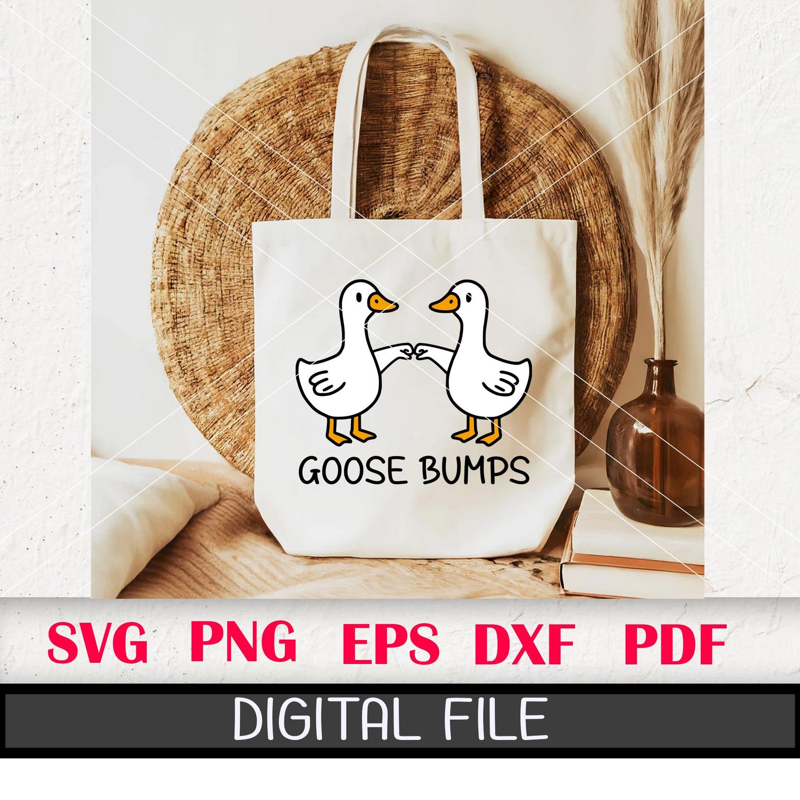 Goose Bumps SVG, Duck Funny Design Svg, Eps, Dxf, Pdf, Png High ...