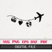 Travel the World SVG, Floral Airplane SVG, Just Go, World Traveling SVG ...