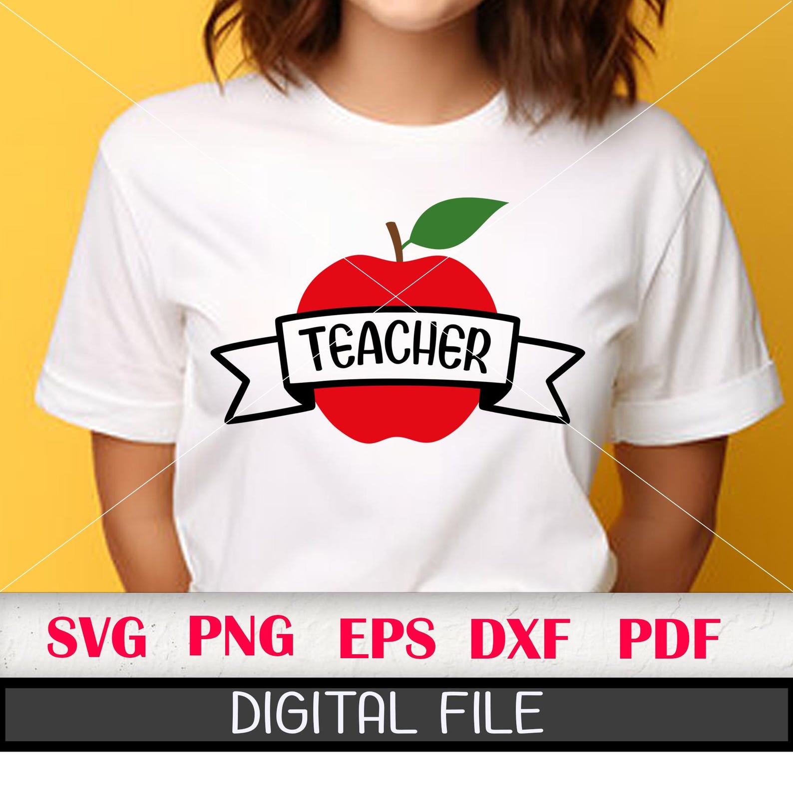 Apple SVG, Teacher Gift Svg, Teacher Shirt Svg, Teacher Svg, Teacher ...