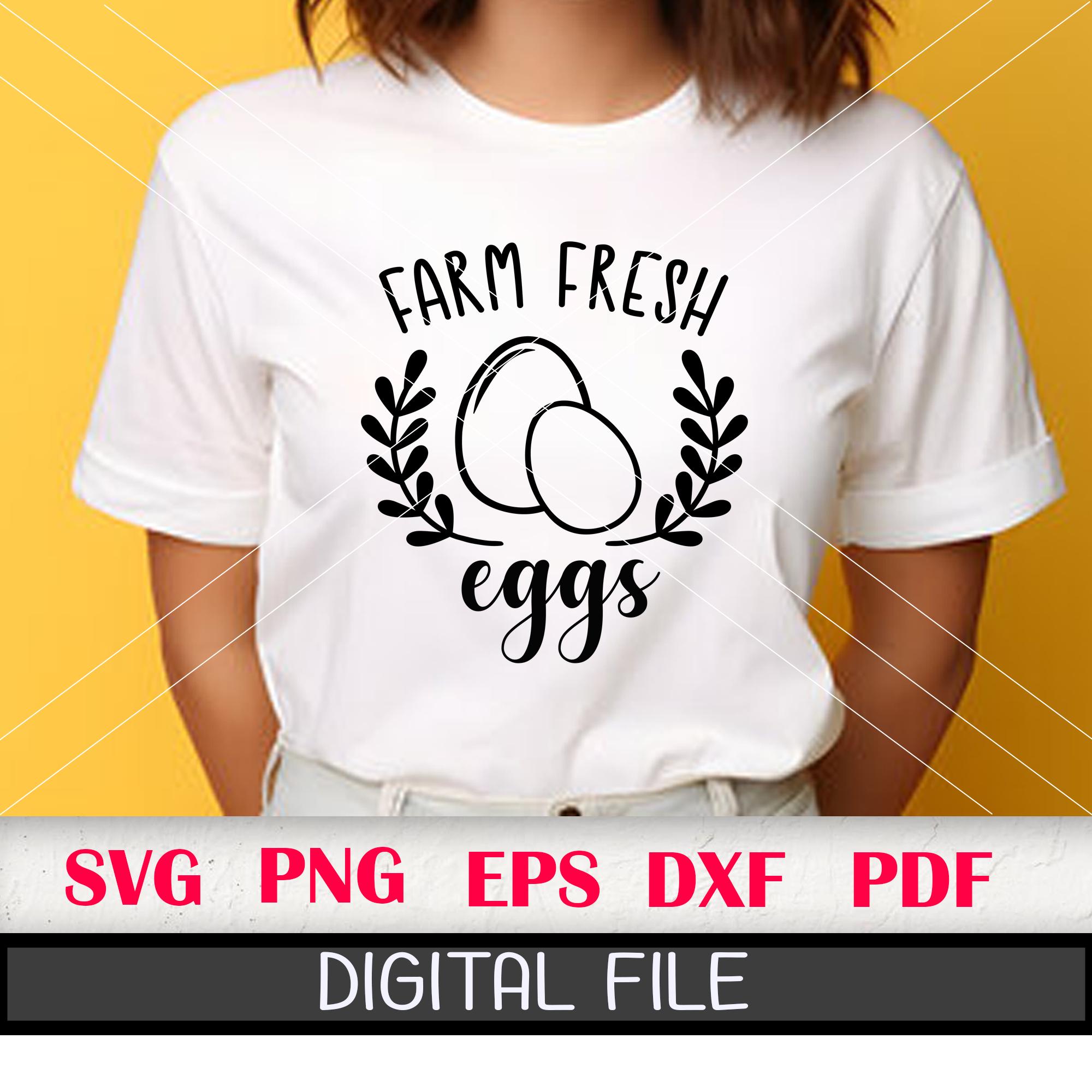Farm Fresh Eggs Svg, Chicken SVG, Farm Fresh Eggs Clip Art, Cut File ...