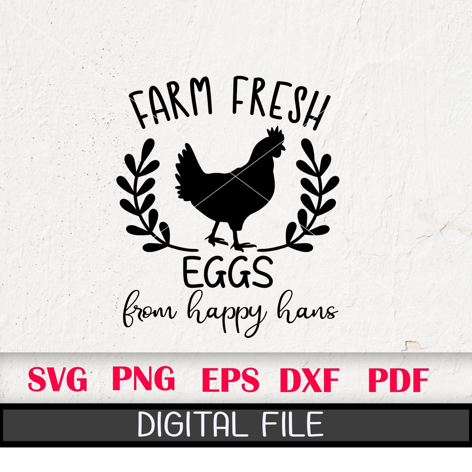 Farm Fresh Eggs Svg, Chicken SVG, Farm Fresh Eggs Clip Art, Cut File ...