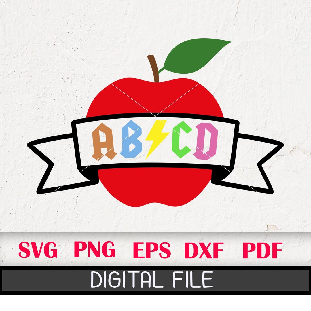 ABCD Svg, Apple SVG, Teacher Gift Svg, Teacher Shirt Svg, Teacher Svg ...