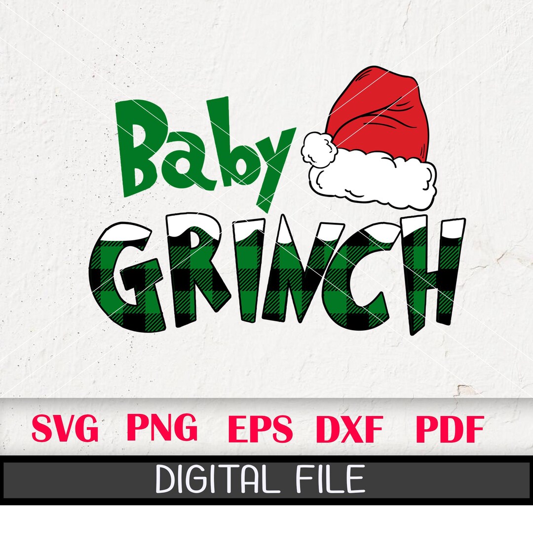 Baby Grinch Christmas SVG: Grinchy Design (digital Files) - Etsy