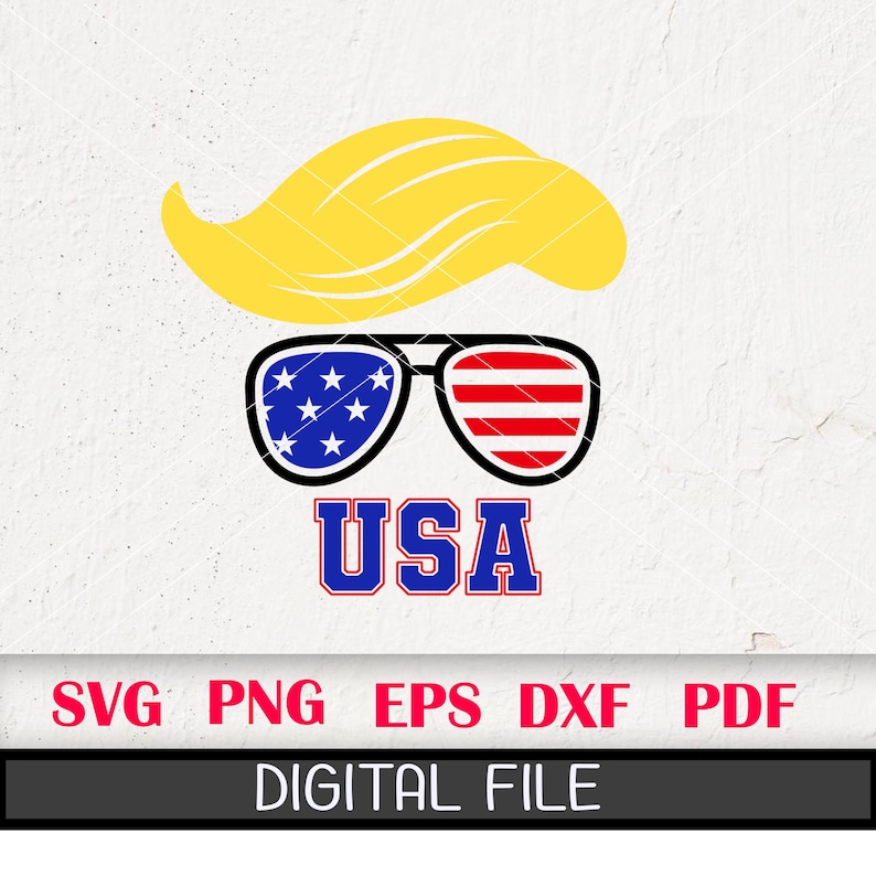 Donald Trump SVG, Donald Trump DXF, Donald Trump Png, Trump Cricut ...