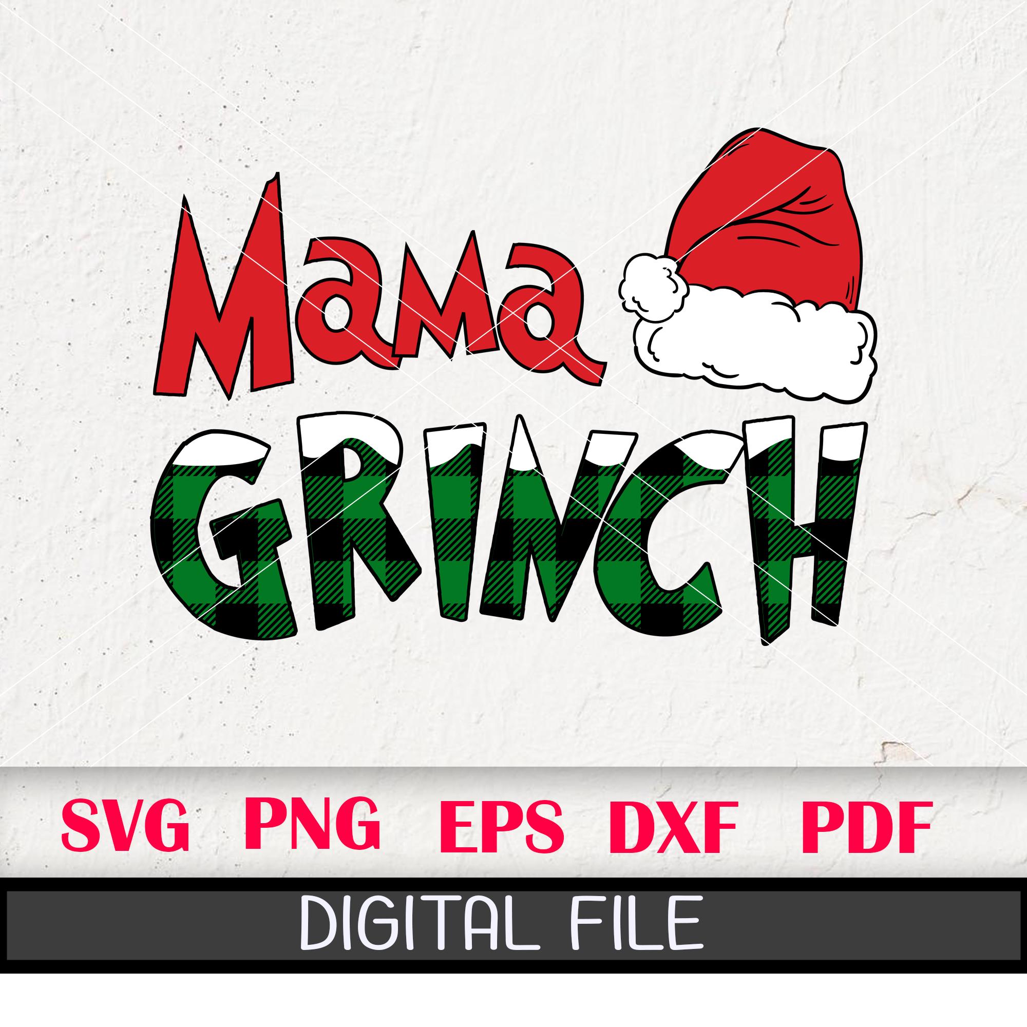 Mama Grinch SVG: Christmas Design (digital File) - Etsy