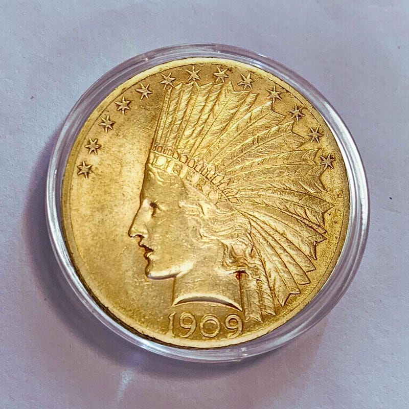 10$ Gold Eagle Replica - Etsy UK