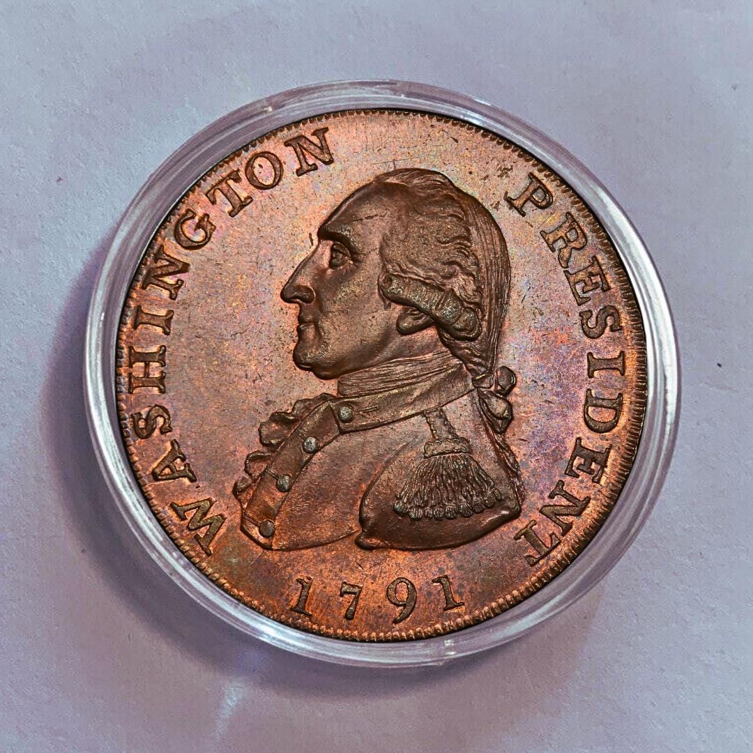 Coin 1791 Washington Eagle Cent Coin || Commemorative US Coins for Coin ...