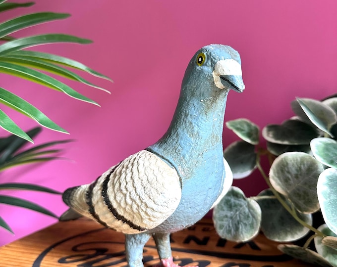 Fab Quirky Cast Iron Pigeon | British Bird Ornament | Standing Pigeon ...