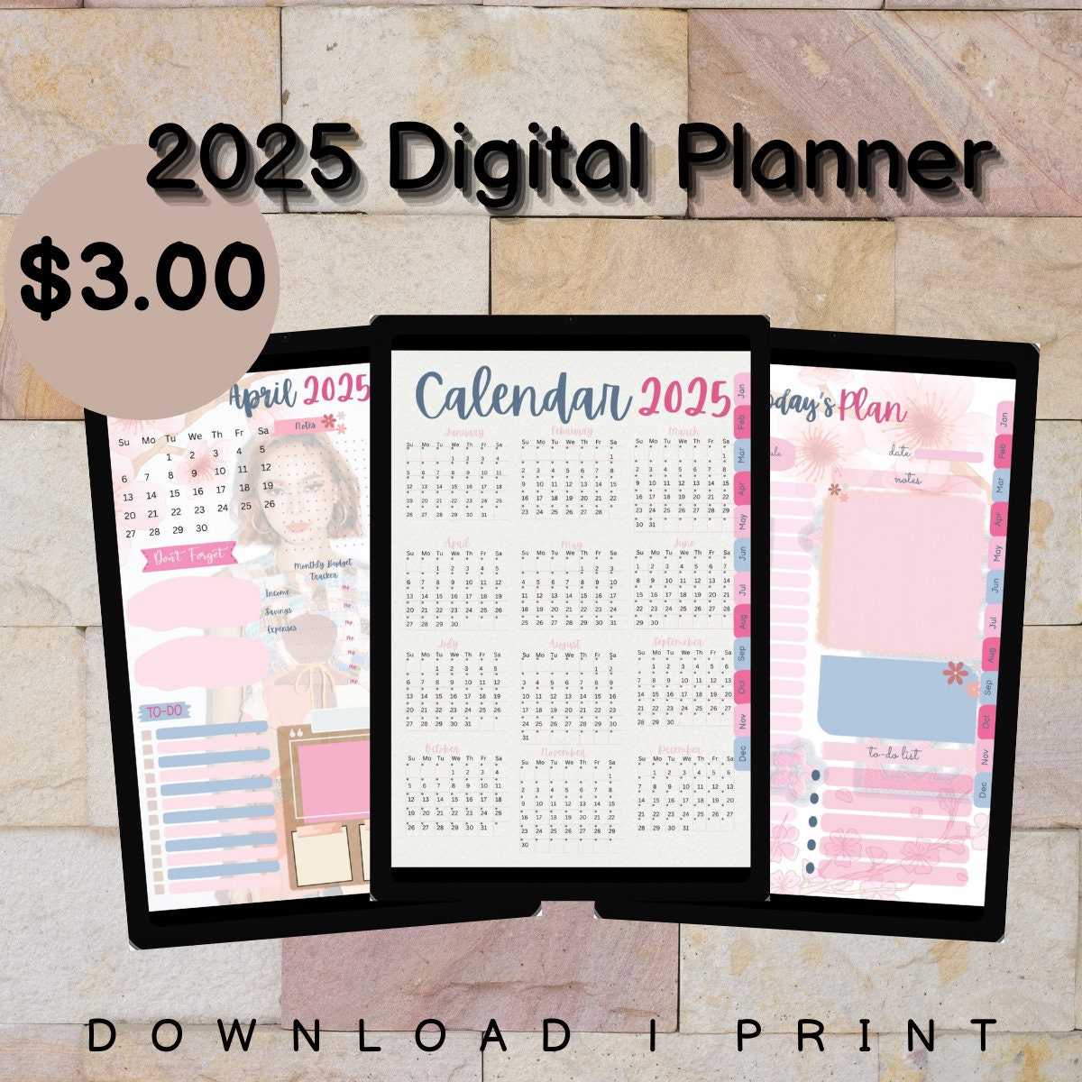 2025 Digital Planner bini Inspired, 2025 My Planner, 2025 Daily Planner ...