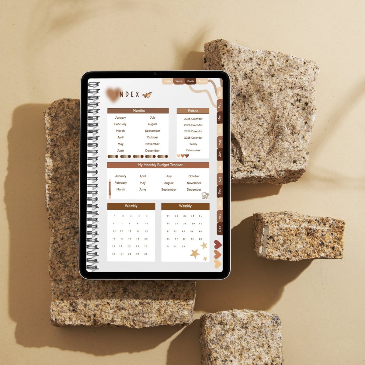 Undated Digital Planner, With Free 2025-2028 Calendars - Etsy