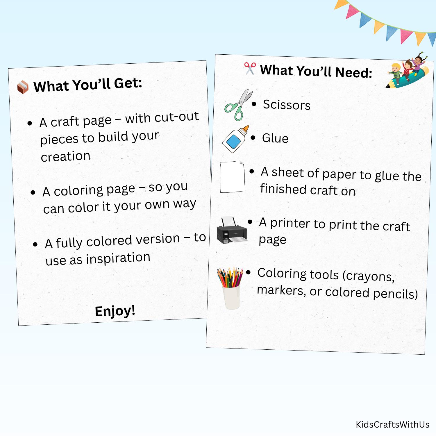 DIY Turtle Craft With Facts for Preschool Kids Activity Printable ...