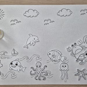 Ocean Craft for Kids: Printable Cut and Paste Activity (PDF Download ...