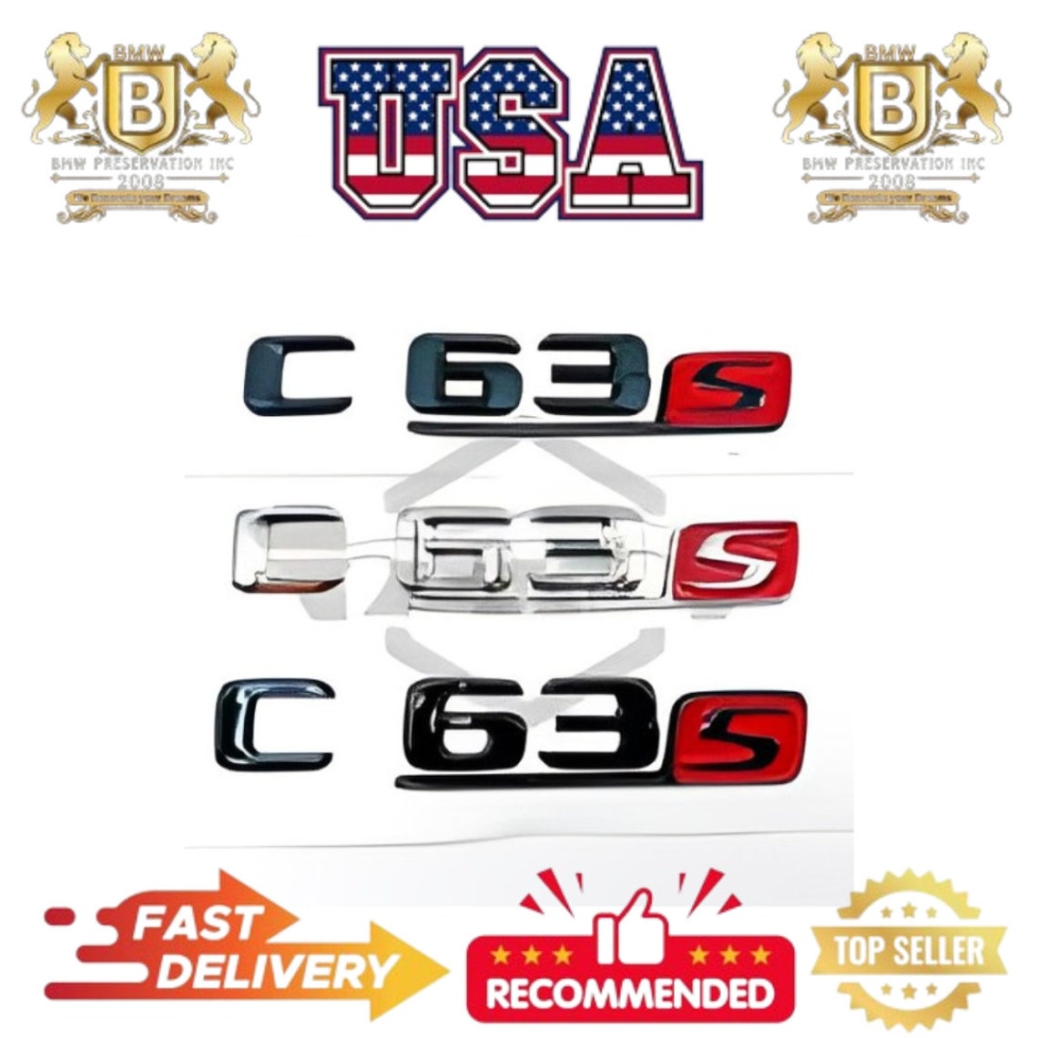 Mercedes-benz AMG Letter Logo Car Emblem Sticker, GLA45S A45S C63S E63S ...