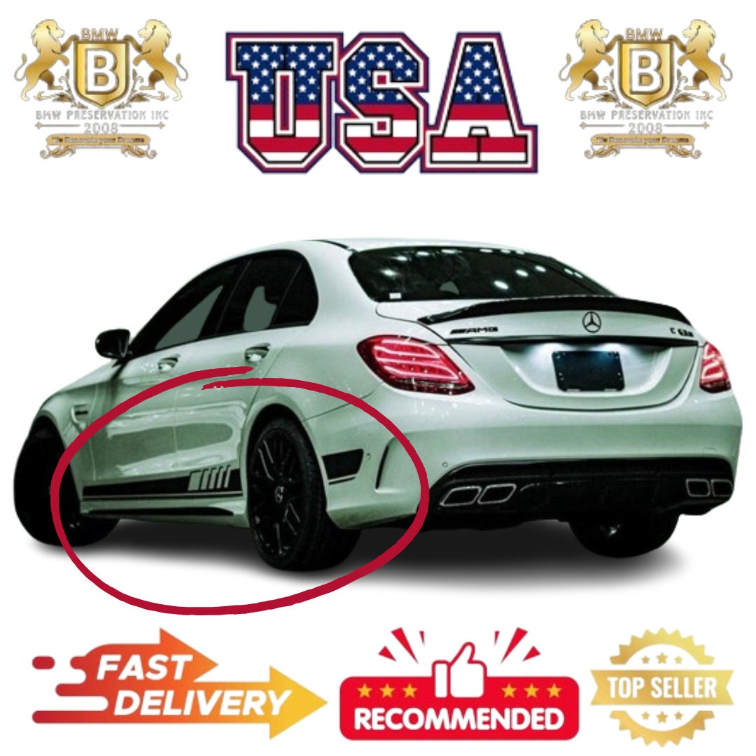 Two MERCEDES Benz AMG Stickers Racing Stripes Mercedes Benz Decal ...