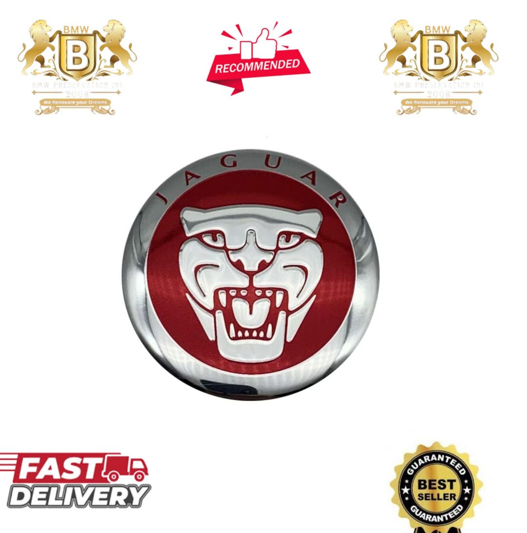 Set of 4 Jaguar Alloy Wheel Centre Caps 59mm Jaguar Wheel Caps Jaguar ...