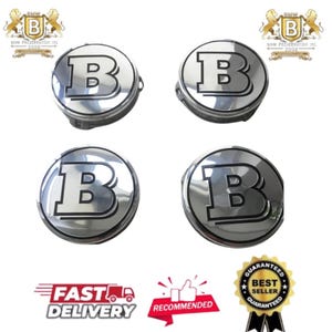Mercedes Benz Brabus 4pcs (set) Wheel Center Hub Caps for Mercedes Benz ...