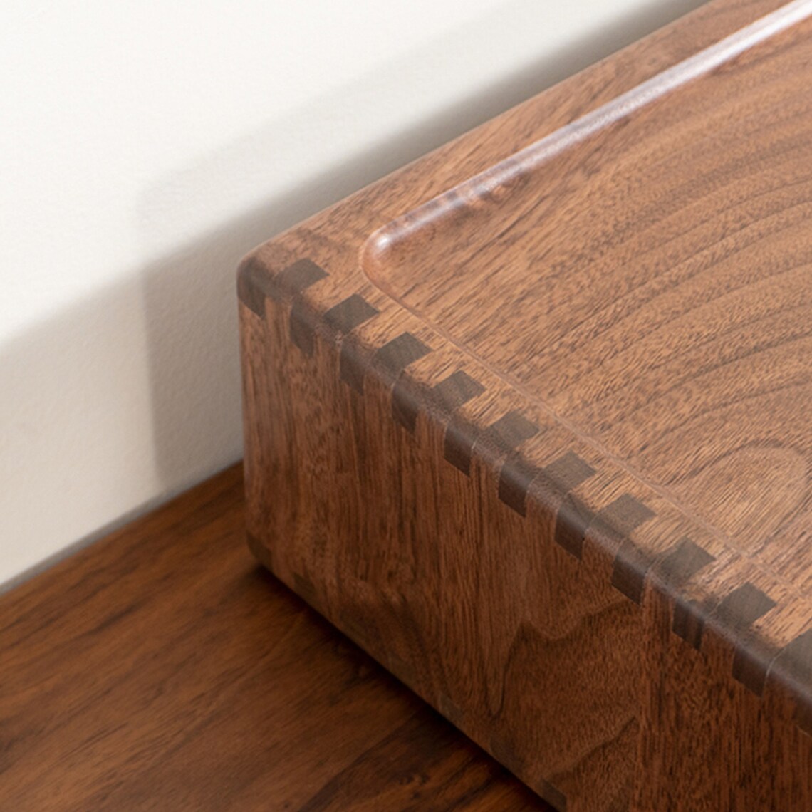 Single Black Walnut Drawer Storage, Wooden Office Drawer Box, Larger ...