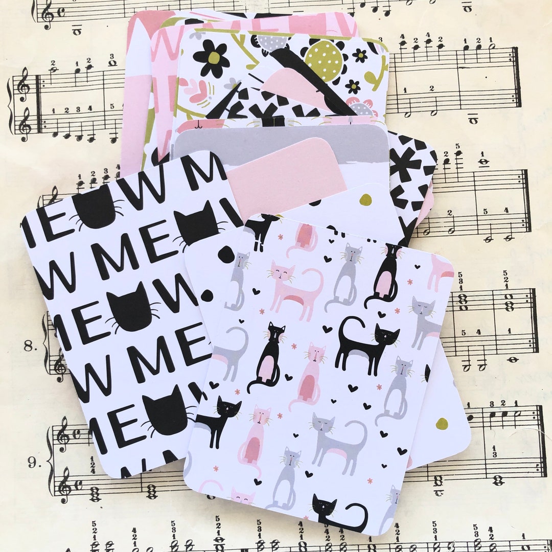 Meow Journal Cards - 3x4, Set of 24, MME, My Minds Eye, Project Life ...