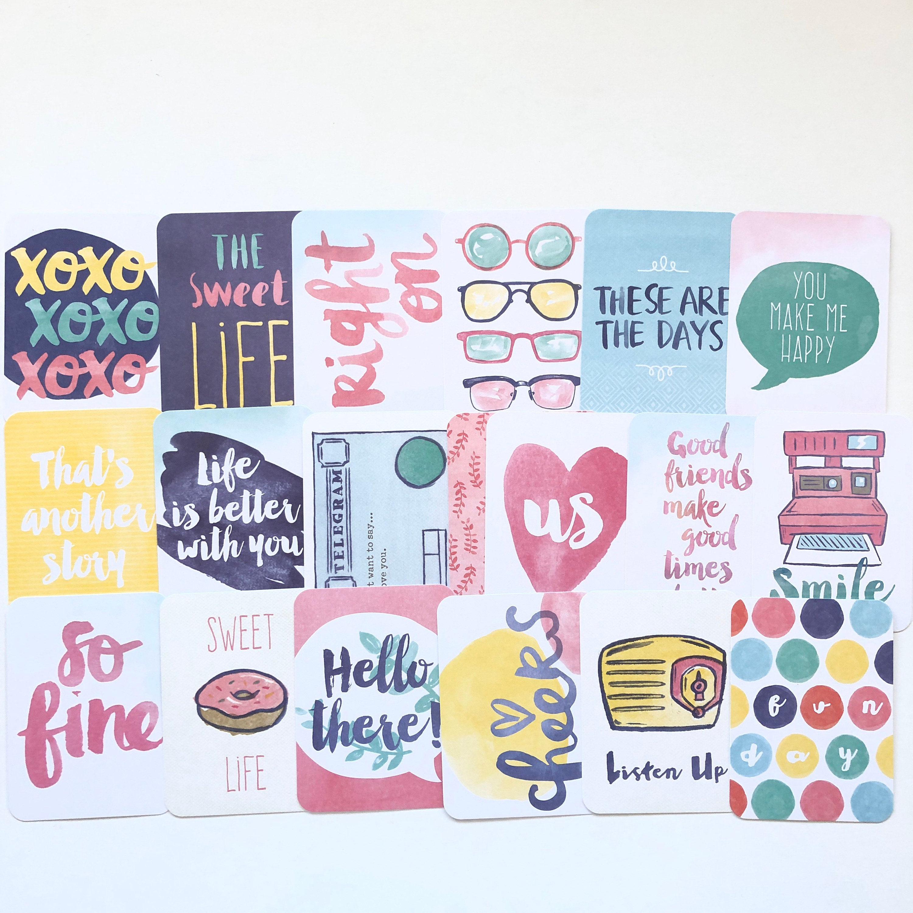 Better Together - Project Life Cards, 3x4, Amy Tangerine, Pen Pals ...