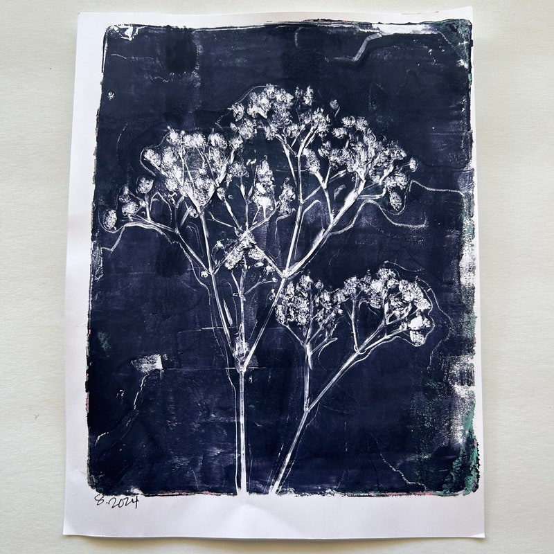 Monoprint Art - Etsy