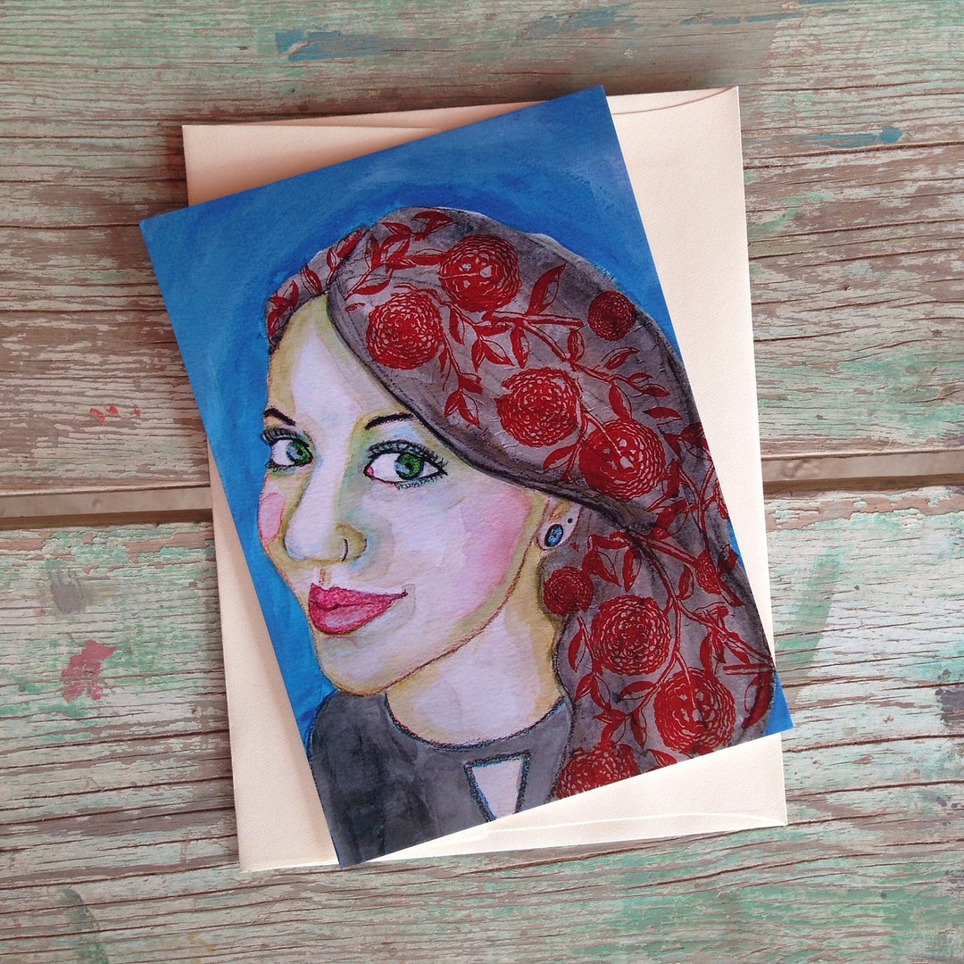 Abi - the Postcard Print, Original Art Print, Pen Pal, Snail Mail, Gift ...