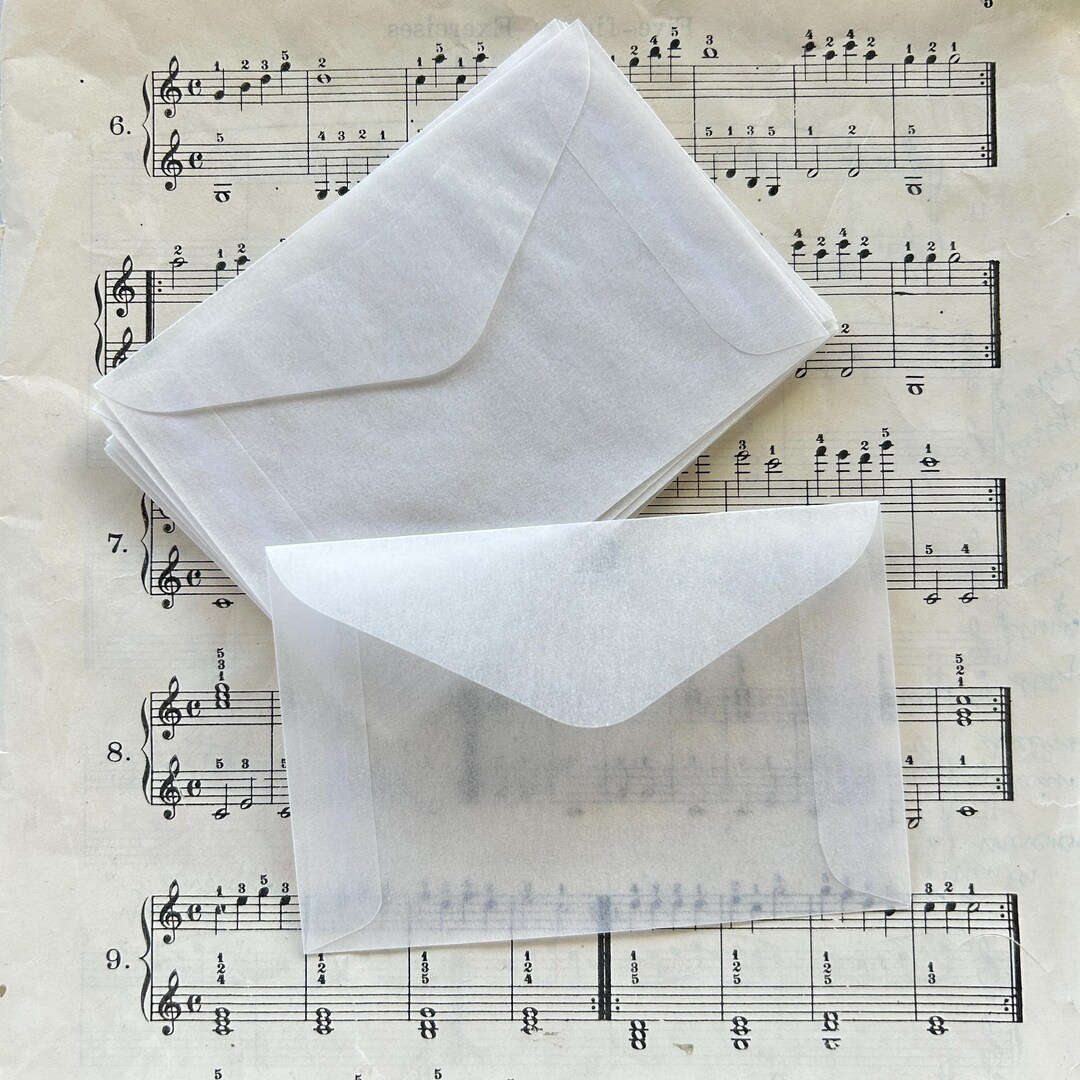 Glassine Envelopes - 3x4, Project Life, Small Envelopes, Gift Cards ...