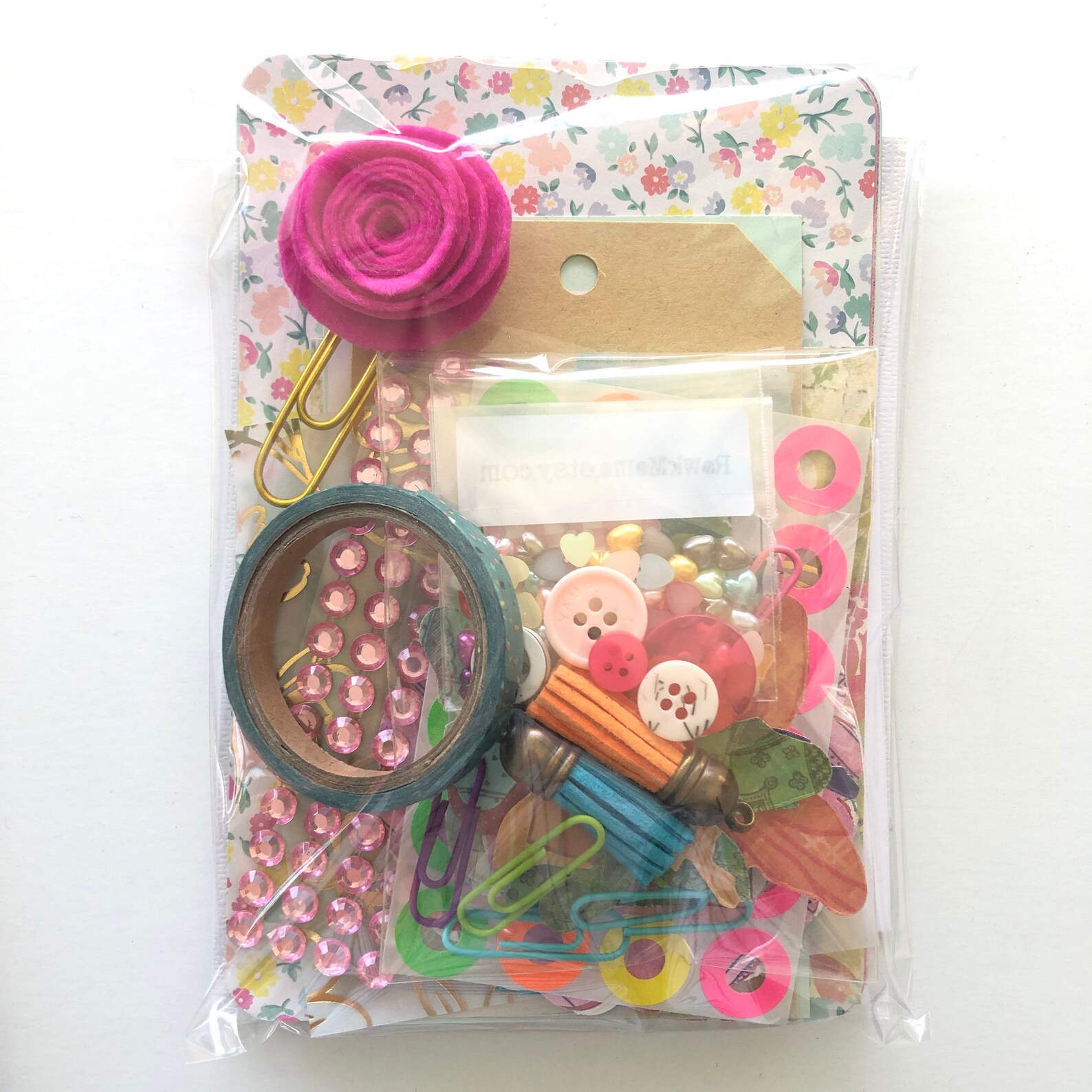 Mish Mash Bag Inspiration Kit Embellishment Kit ATC - Etsy