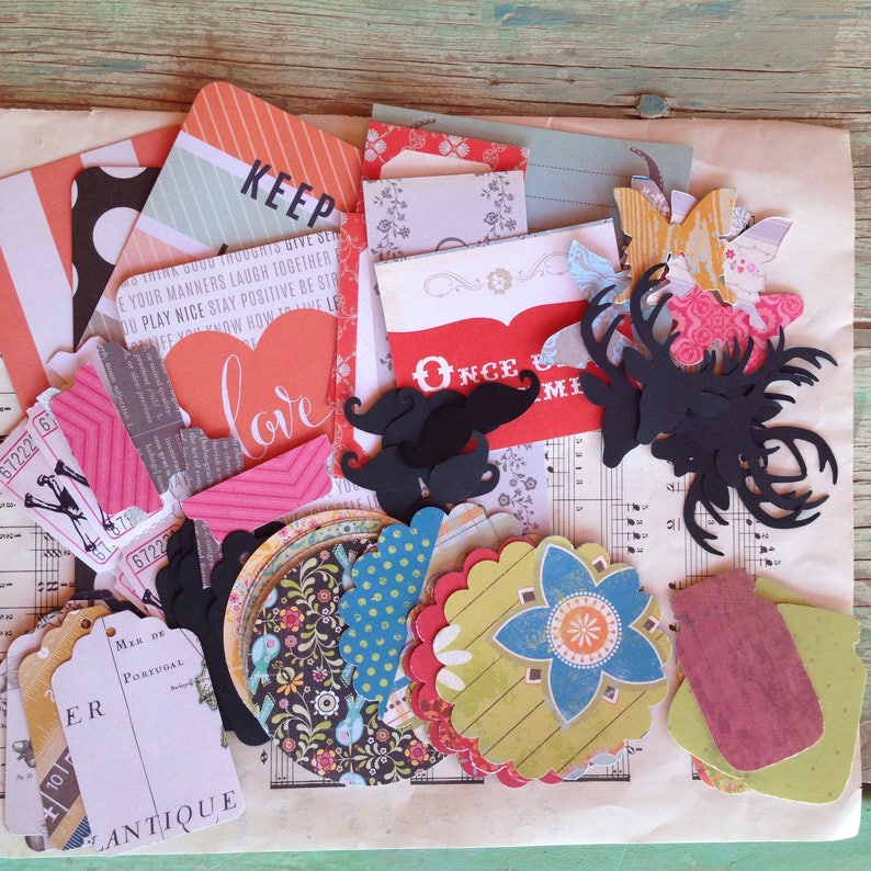 Mish Mash Bag Inspiration Kit Embellishment Kit ATC - Etsy