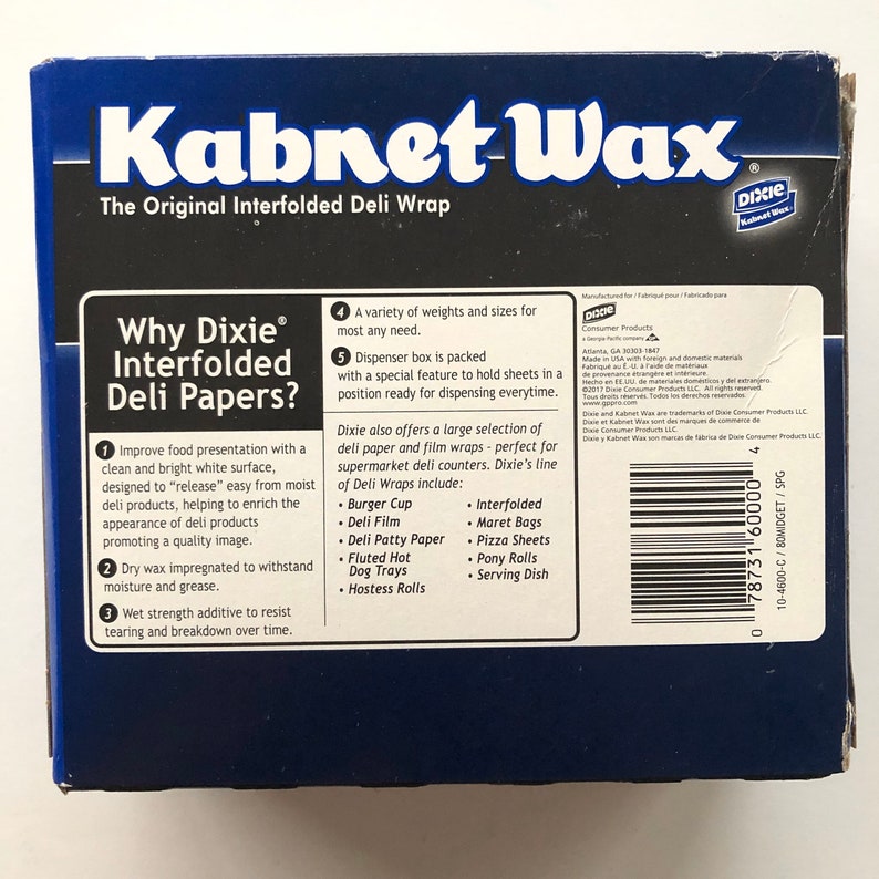 Dixie Kabnet Wax Heavyweight Premium Dry Wax Paper Box of - Etsy