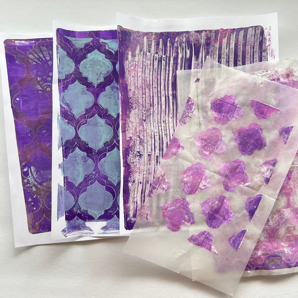 Hand Painted Papers - Etsy