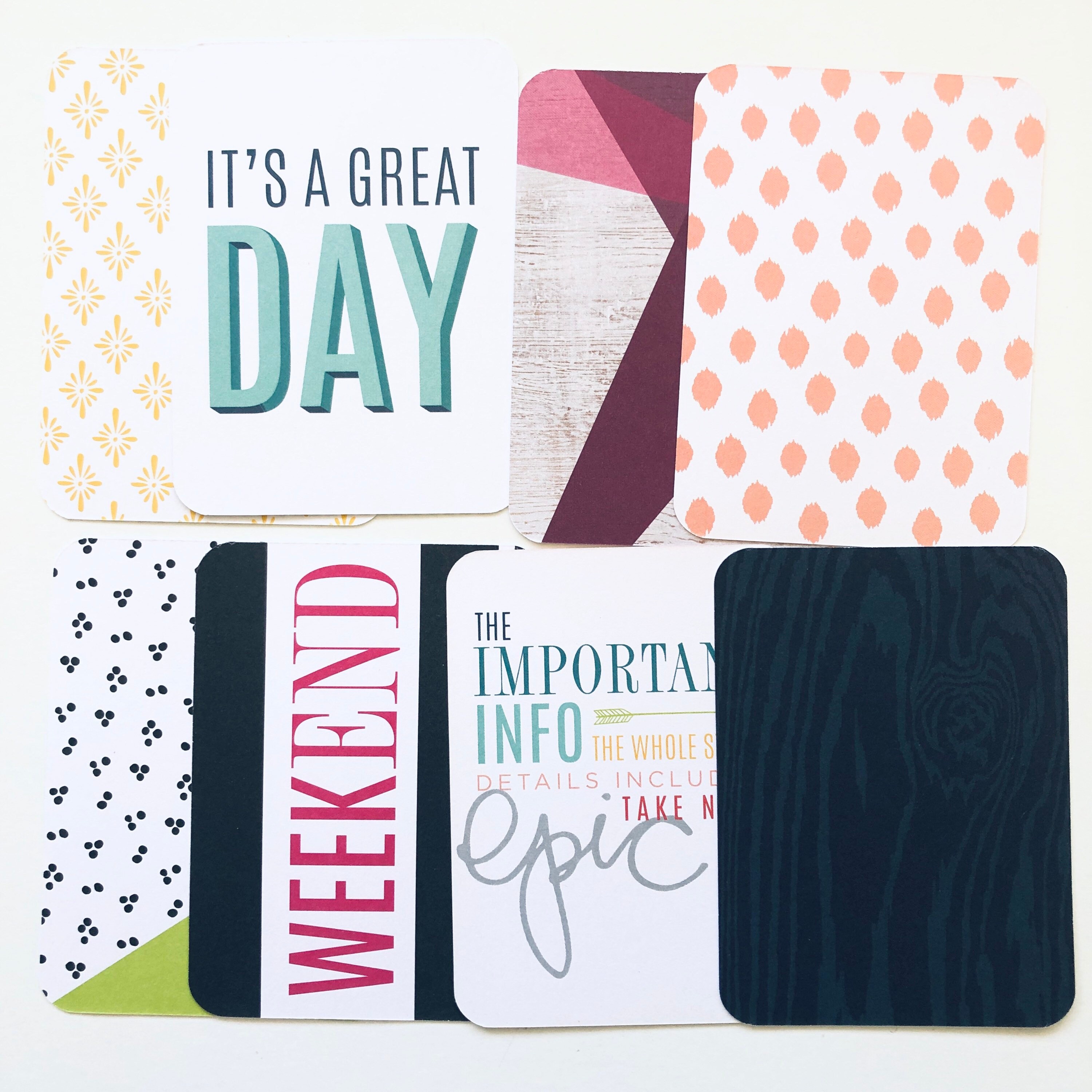 Prismatic Project Life Cards 3x4 Heidi Swapp Journal | Etsy