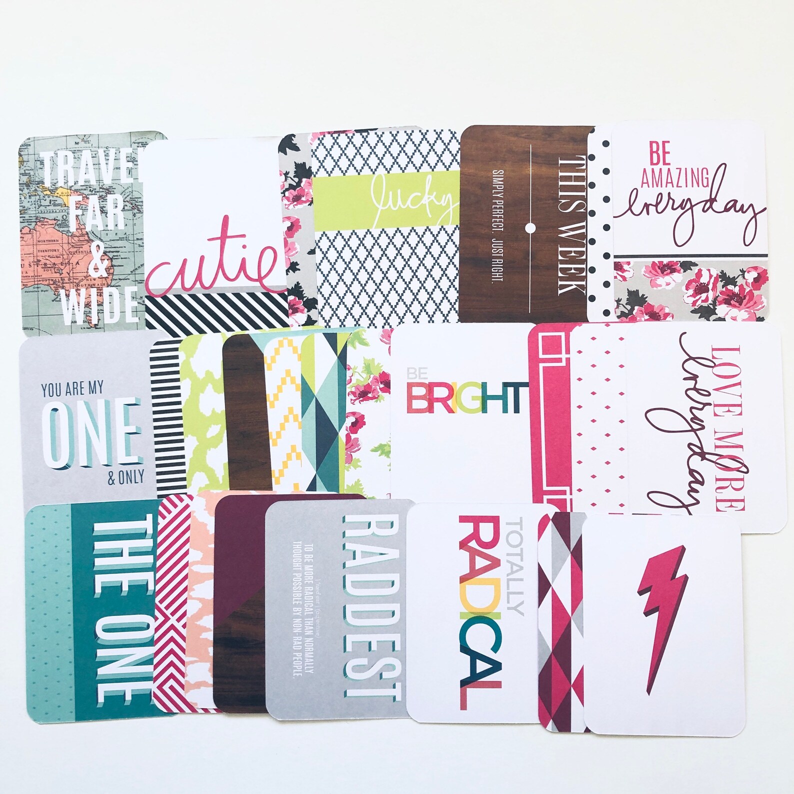 Prismatic - Project Life Cards, 3x4, Heidi Swapp, Journal Cards ...