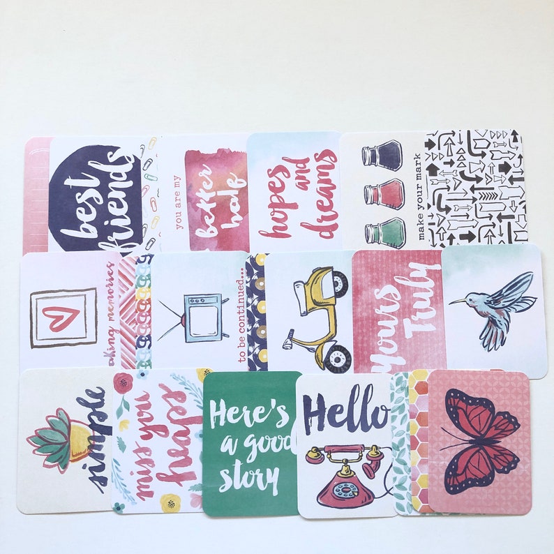 Better Together - Project Life Cards, 3x4, Amy Tangerine, Pen Pals ...