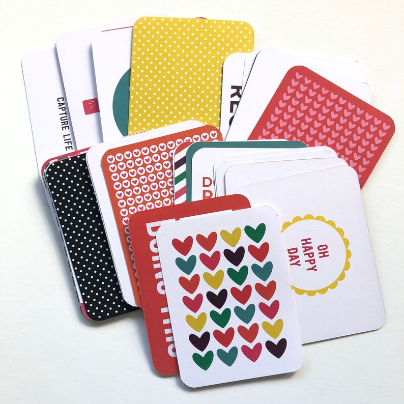 Confetti 3x4 Project Life Cards Journaling Cards Planners | Etsy