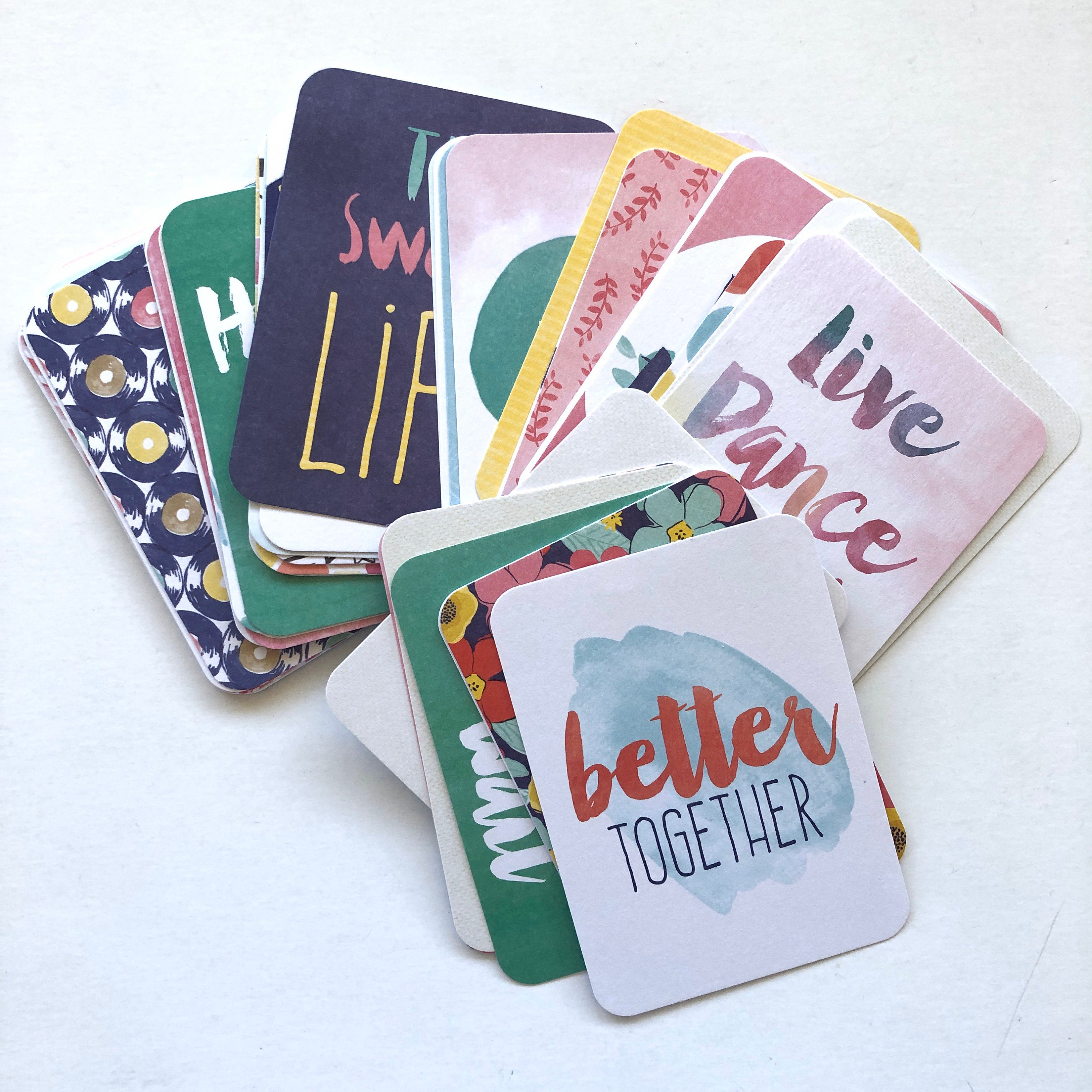 Better Together - Project Life Cards, 3x4, Amy Tangerine, Pen Pals ...