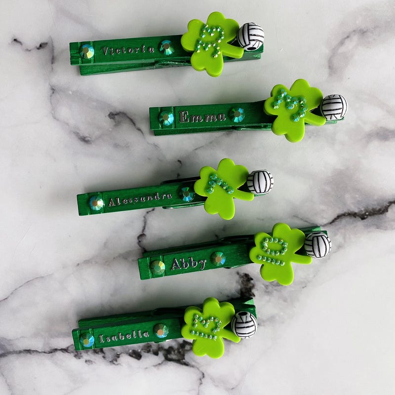 Volleyball Clothespin - Etsy