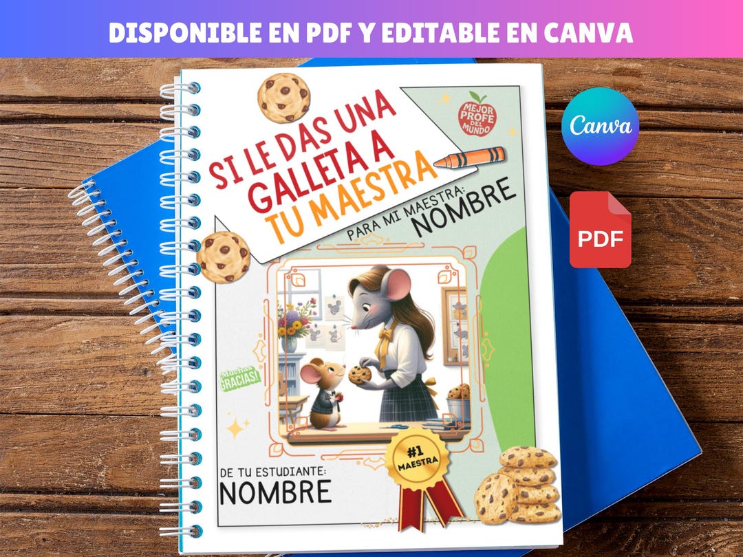 Spanish Version IF YOU GIVE A Teacher a Cookie Book | Si Le Das Una ...
