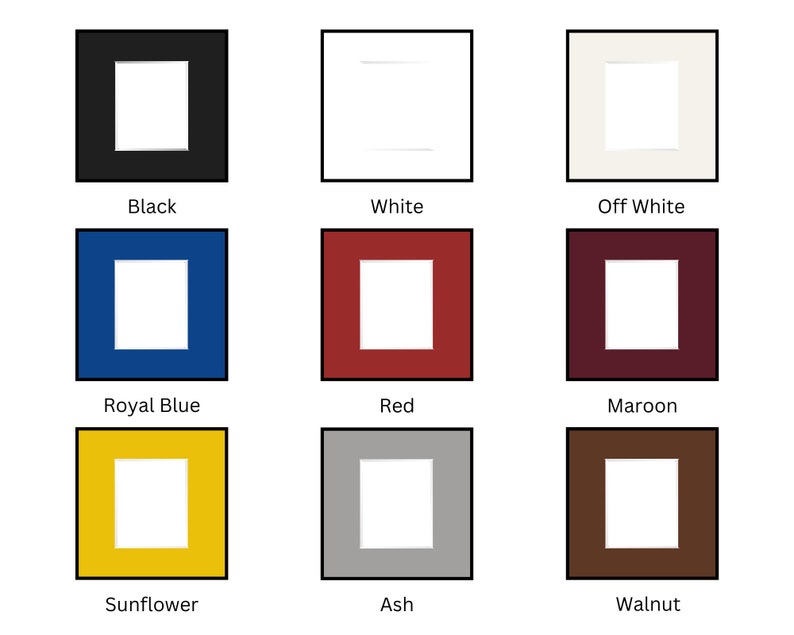 Custom Multi-opening Double Mat for Picture Frames - Etsy