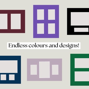 Custom Multi-opening Single Mat for Picture Frames - Etsy