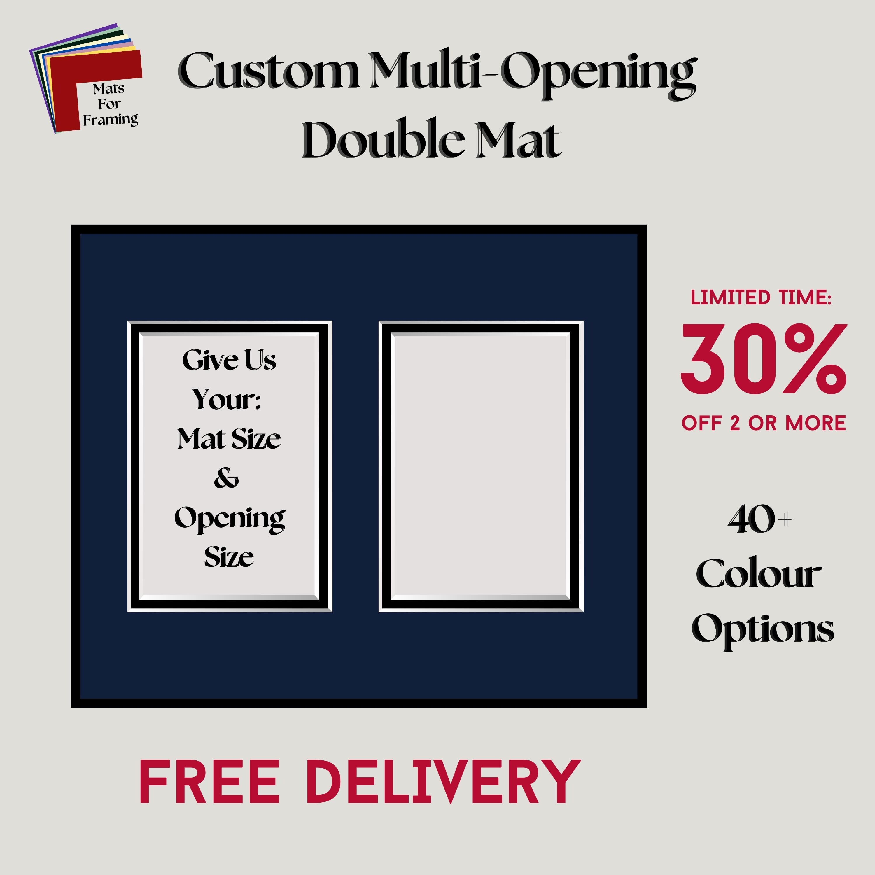 Custom Multi-opening Double Mat for Picture Frames - Etsy