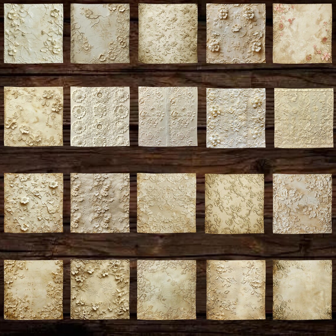 Printable Antique Lace Digital Paper, Vintage Lace Pages, Classic ...